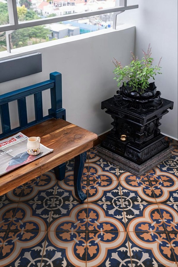 Transform Your Balcony with Blue Moroccan Tiles - Stylish and Durable