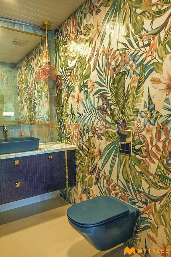 Best Tropical Theme Bathroom Tile Concept