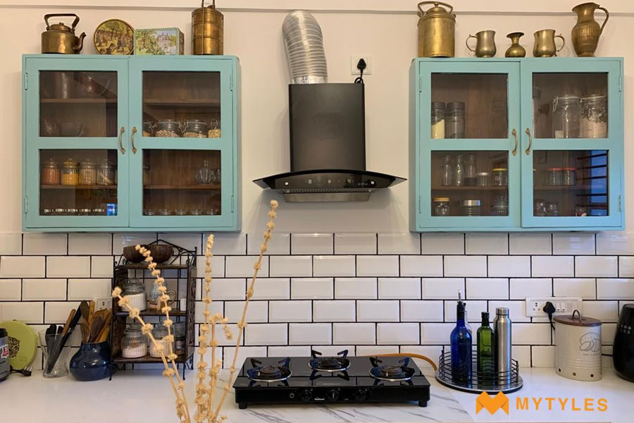 White Subway Wall Tiles for Kitchen Wall