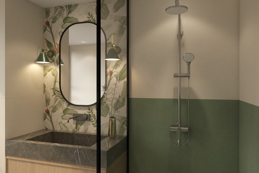 Tropical Bathroom Tile Design Small Bathroom Ideas To Create Beautiful