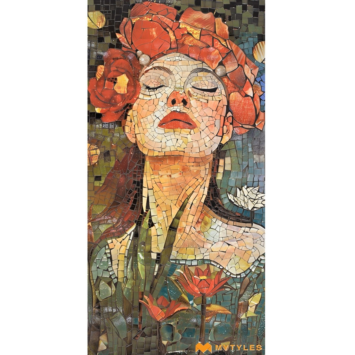 Buy 4x8 ft Vitrified Poster Wall Tile Code32370 Online | Mytyles