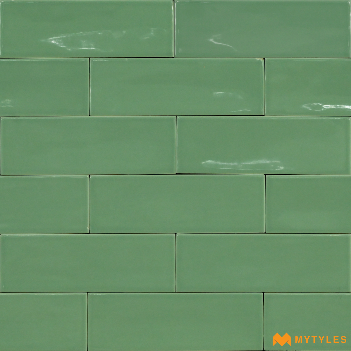 Buy 2x6 in Imported Green Subway Wall Tile Code25523 Online