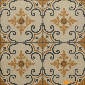 Buy 12 x 12 inch ceramic Moroccan code3285 | tangerine