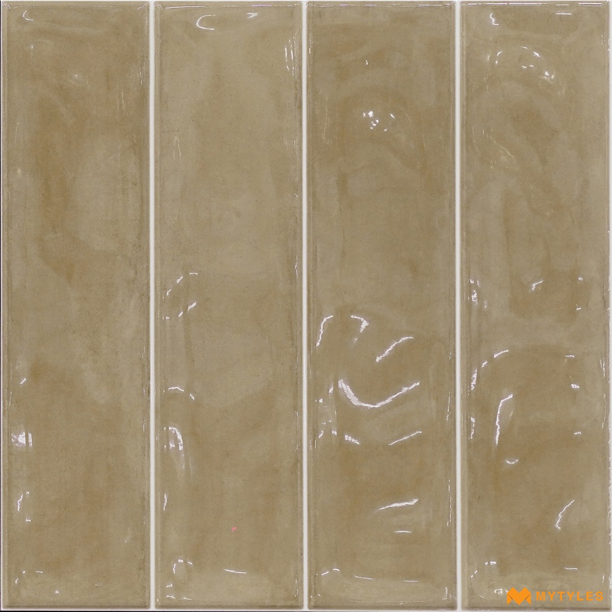 Buy Beige Ceramic Subway Wall Tile Glossy | Code32563