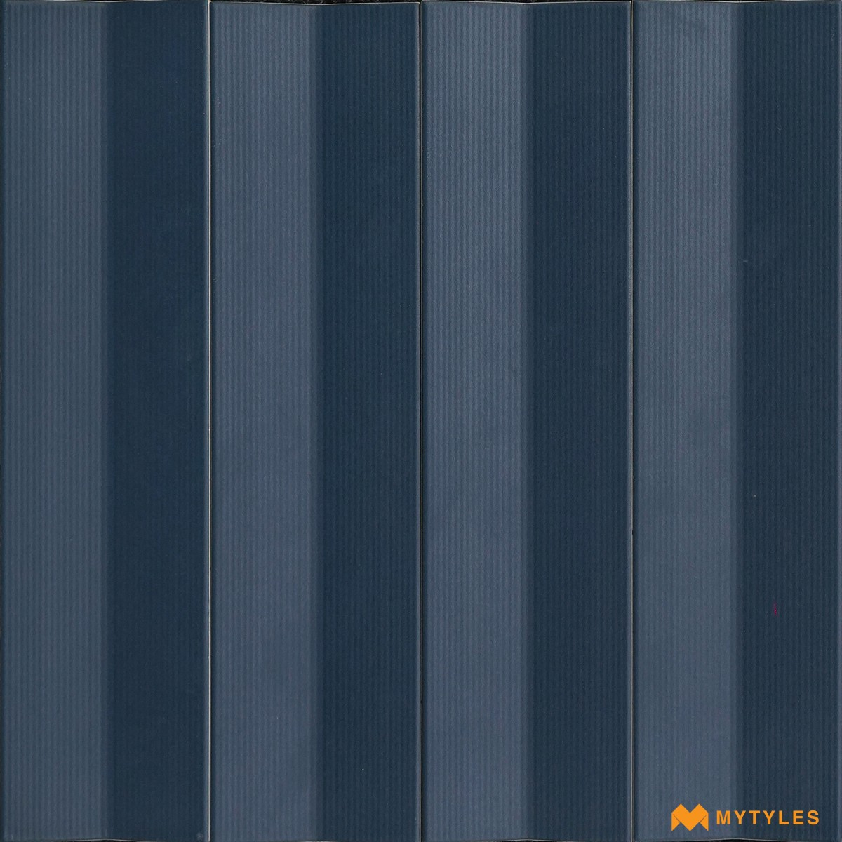 Buy 75x300 mm Blue Subway Wall Tile In Matt Finish