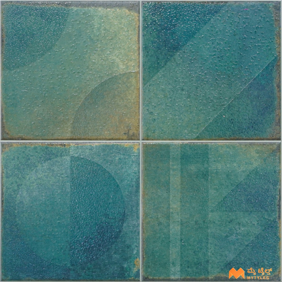 Buy 1x1 Feet Ceramic Geometric Tile Code37381 Online | Mytyles