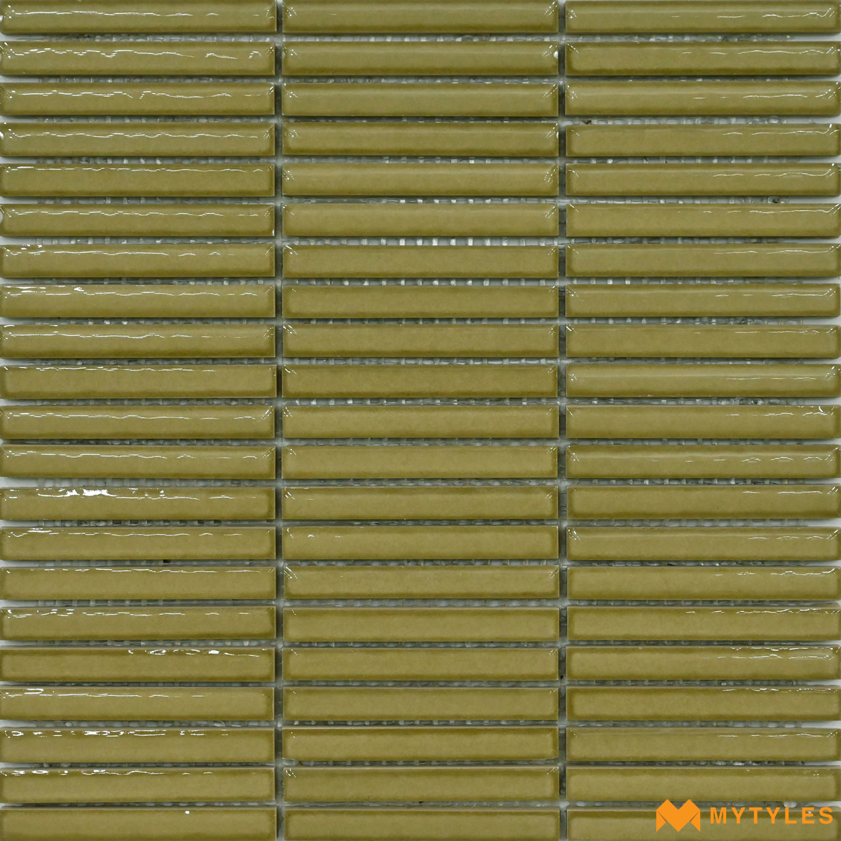 Buy 1x1 ft Yellow Ceramic Mosaic Wall Tile Code24558 | MyTyles