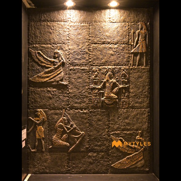Ancient Egyptian Hieroglyphs Designer Gift Ceramic Tile