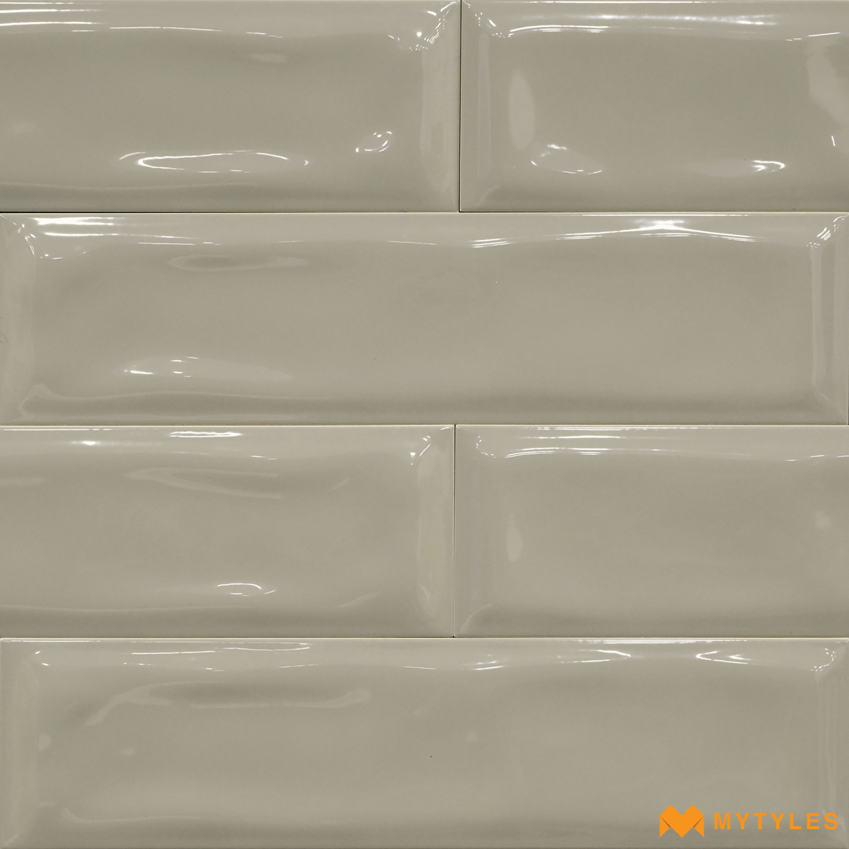 Buy Beige Subway Wall Tile Glossy | Code12094