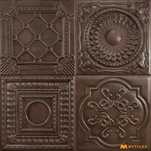 Buy 8 x 8 inch ceramic Imported Tile code23603 | copper