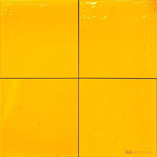 Yellow floor tiles store