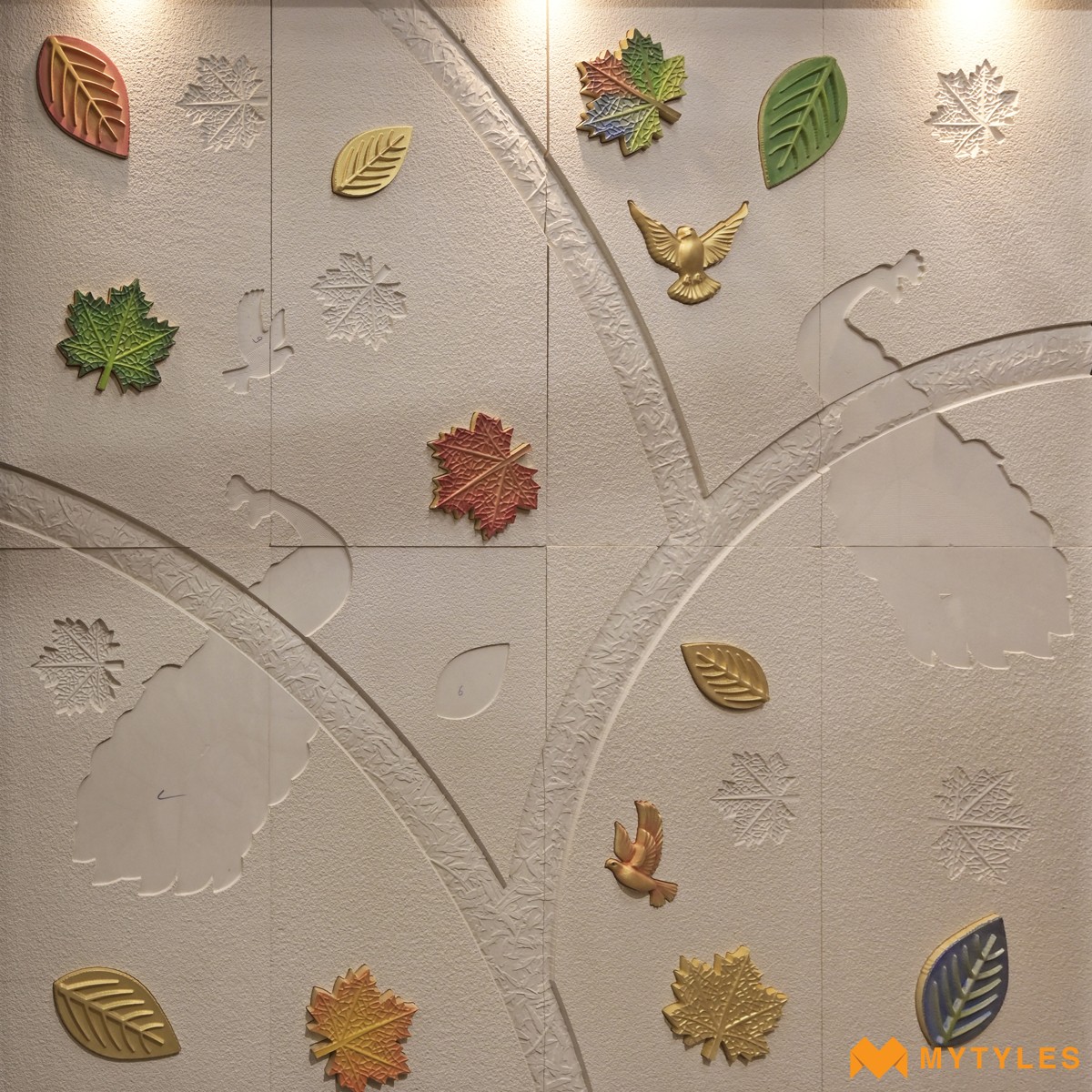 Buy 8x8 ft Stone Mural Wall Tile Code35787 Online | Mytyles