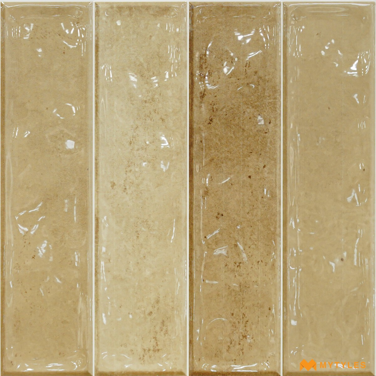 Buy Ceramic Ivory Subway Wall Tile 300x300 mm Glossy Finish
