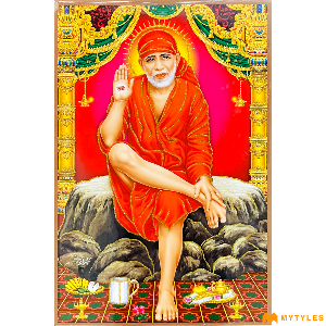 Buy 12x18 Inch Sai Baba Poster Wall Tile code24470 Online