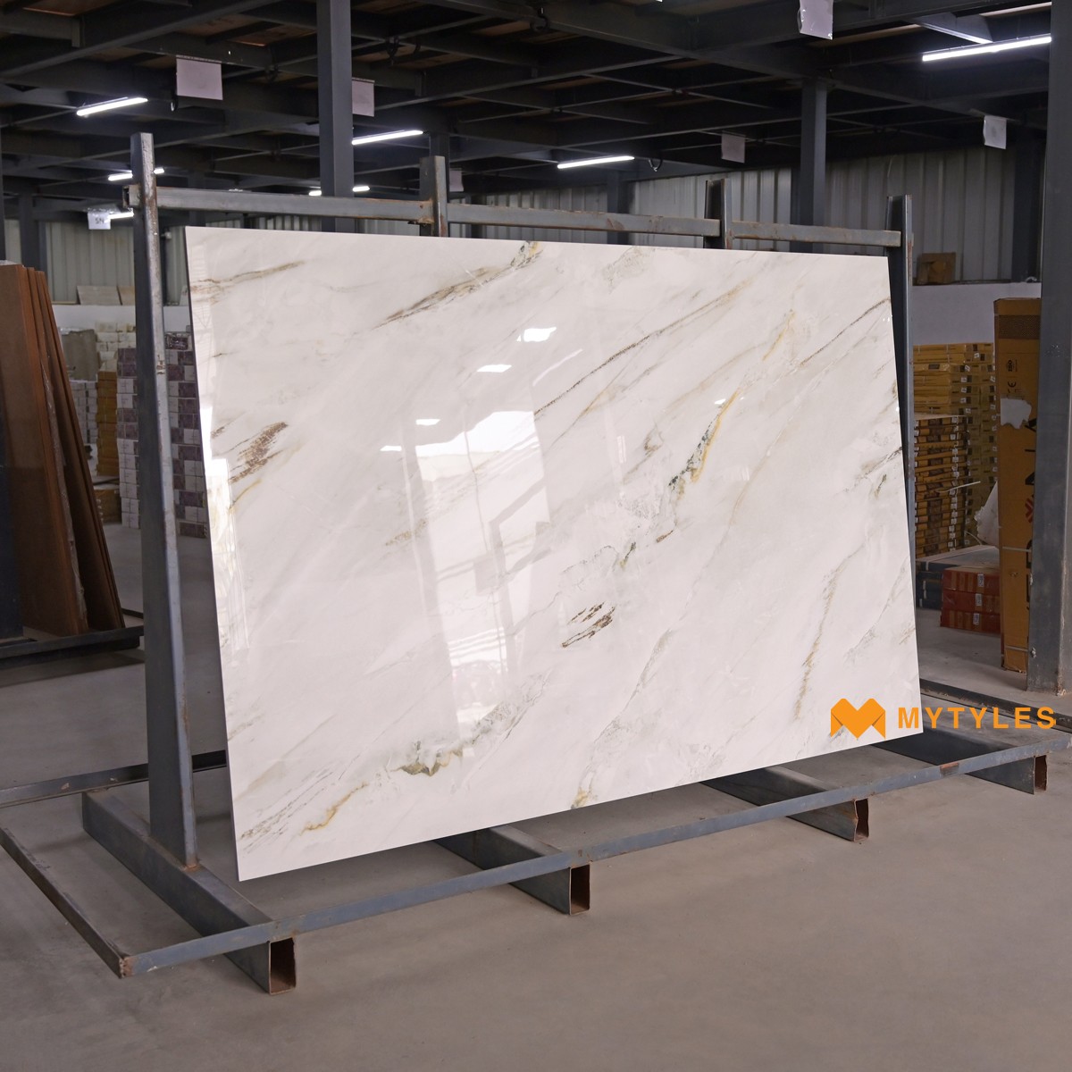 4x6 Feet Marble Design Slab Tile Glossy Finish | code33350