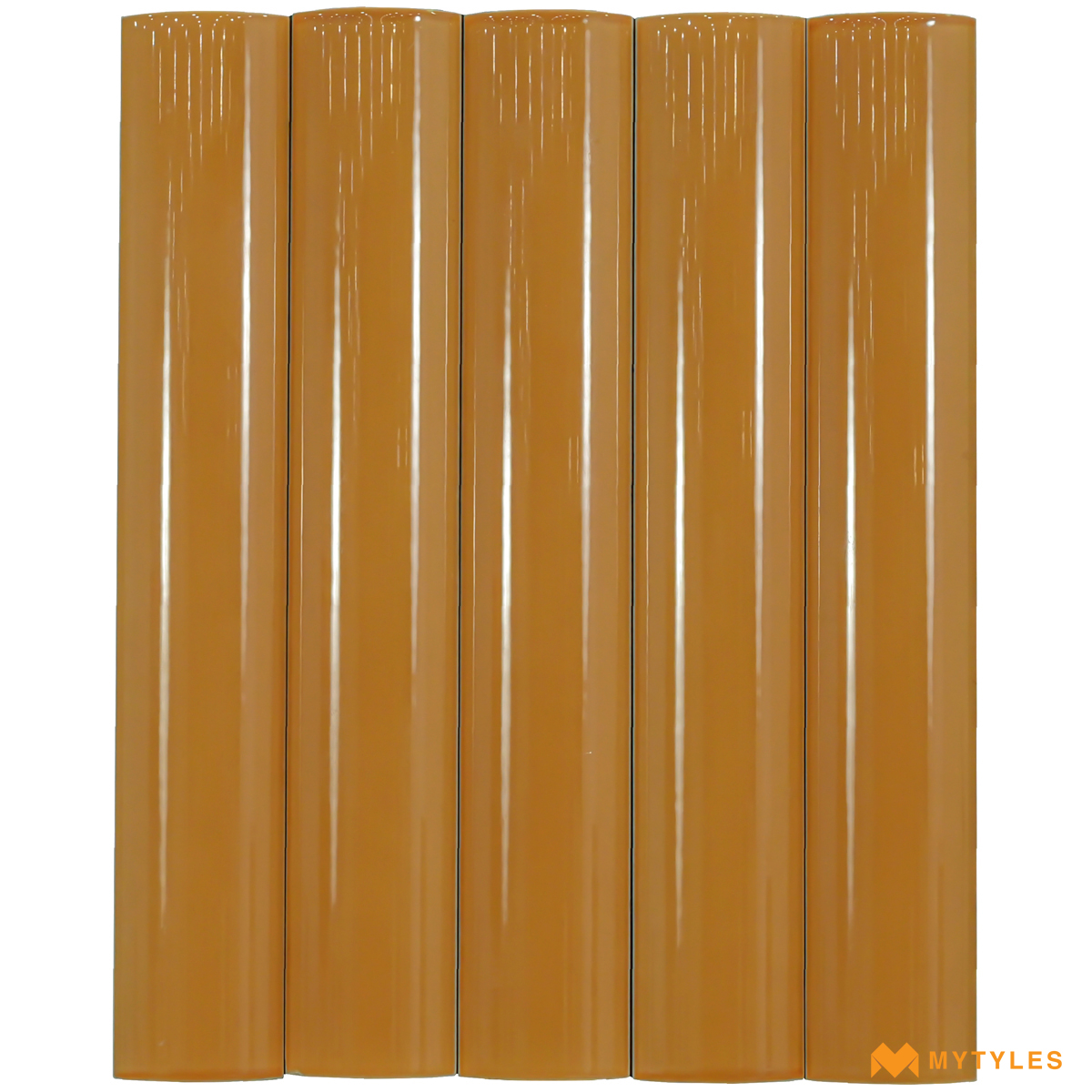 Buy 2x12 in Orange Fluted Wall Tile Code25231 Online