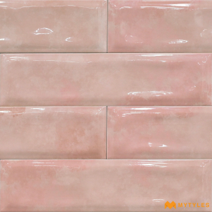 Buy Glossy Pink Subway Wall Tile Code27072 - 75x300mm | MyTyles