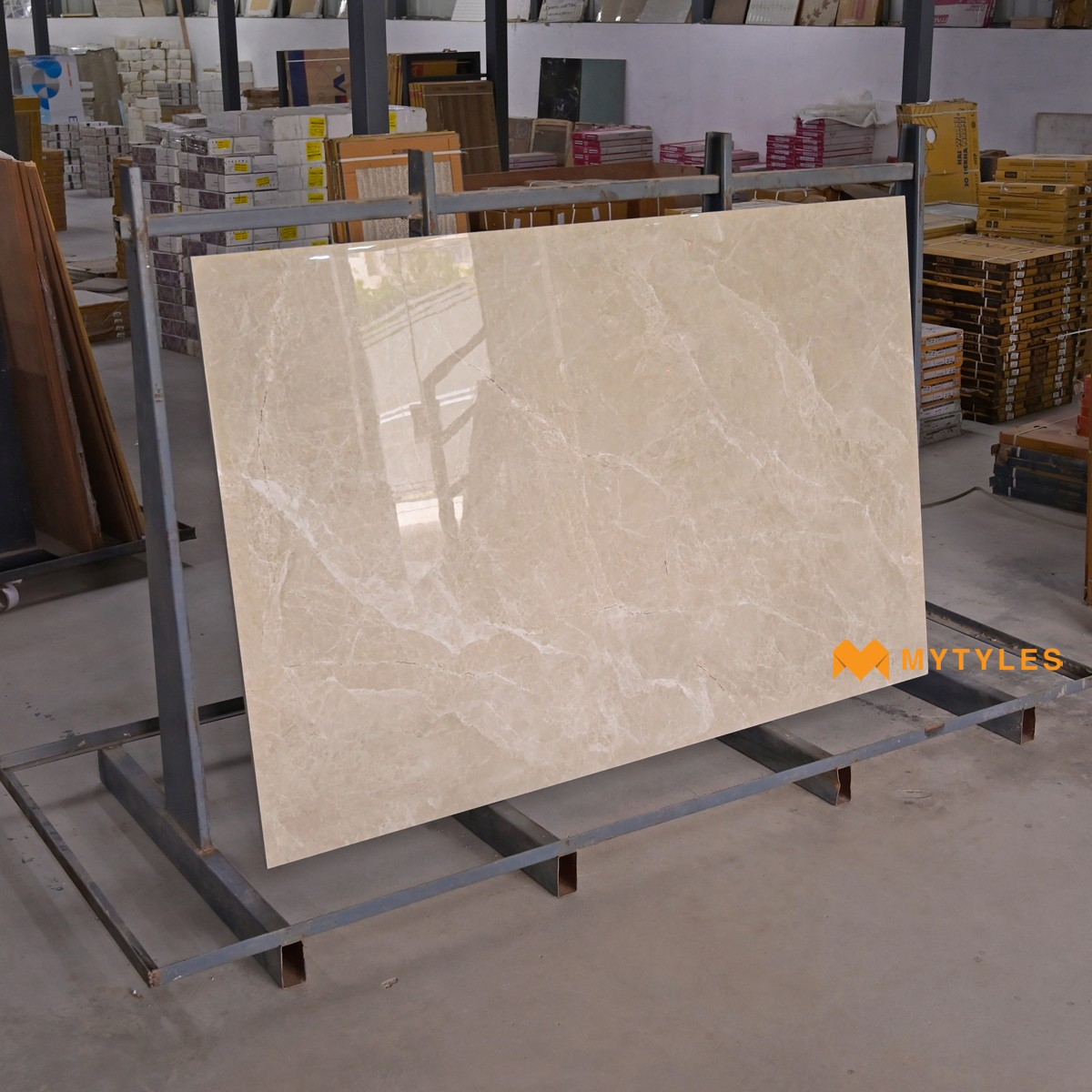 4x6 Feet Marble Design Slab Tile Glossy Finish | code33348