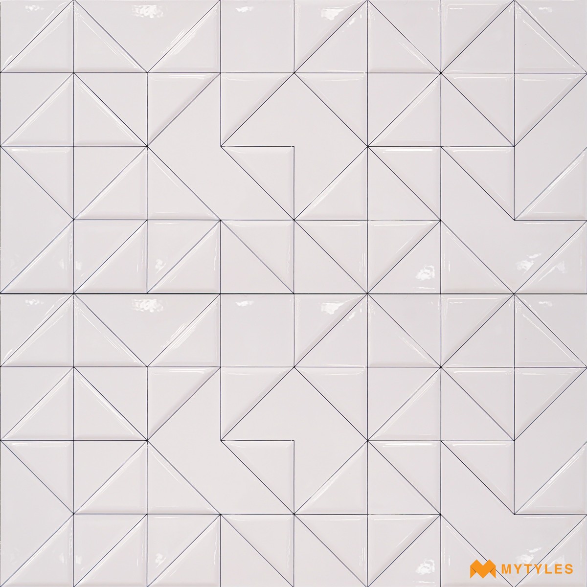 Buy 1x2 Feet Ceramic Geometric Wall Tile Code24947 Online | MyTyles