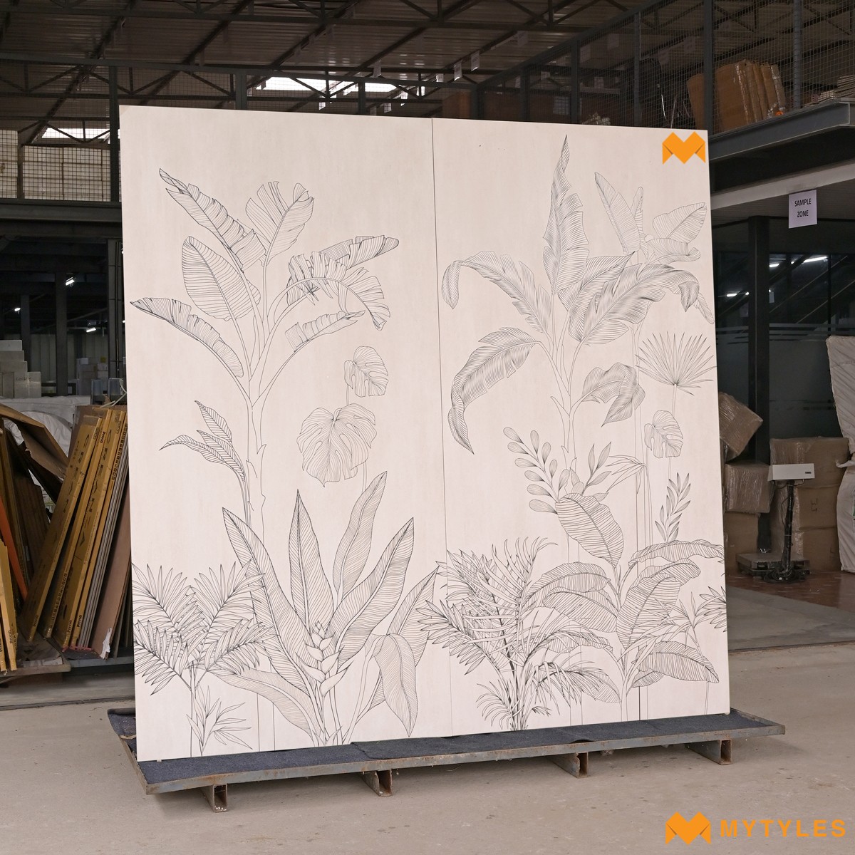 Buy 4x8 Feet Vitrified Tropical Tile Code35774A/B Online | Mytyles
