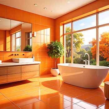 Buy Orange Tiles Design for Floors and Walls Online at Best Prices