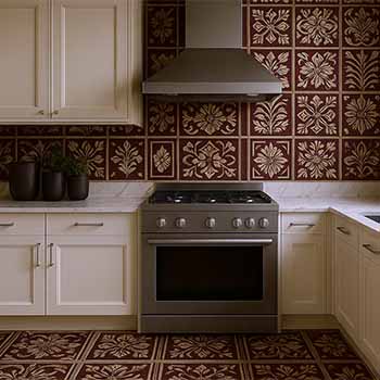 Buy Printed Kitchen Tiles Design Online at Best Prices in India